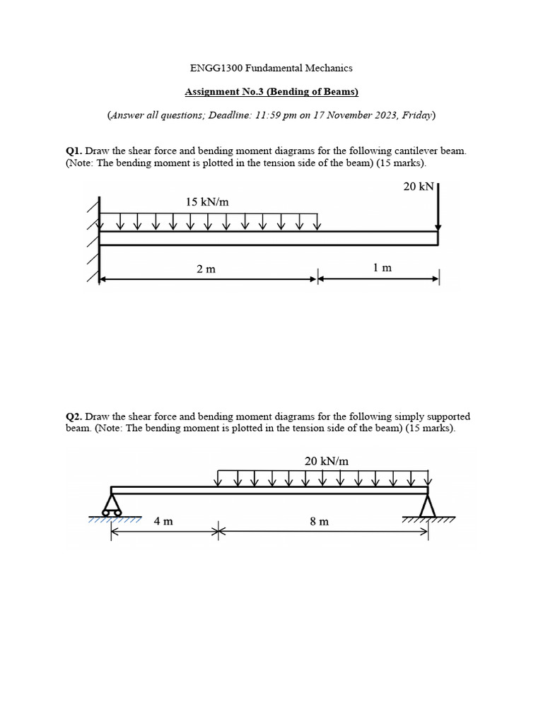 Assignment3 Bending | PDF