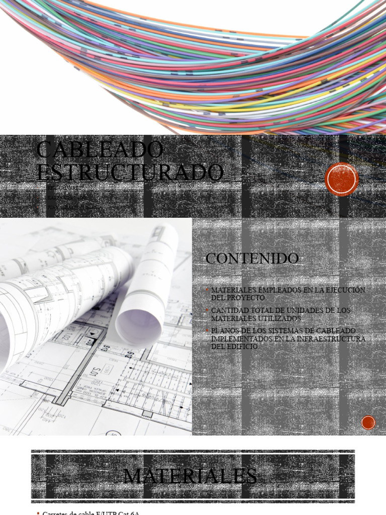 Materiales y Planos de Cableado Estructurado | PDF | Infraestructura ...