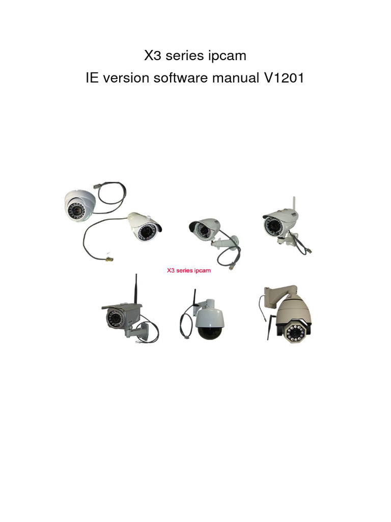 X3 Series IPCAM Software Manual V1201 | PDF | Port (Computer Networking ...