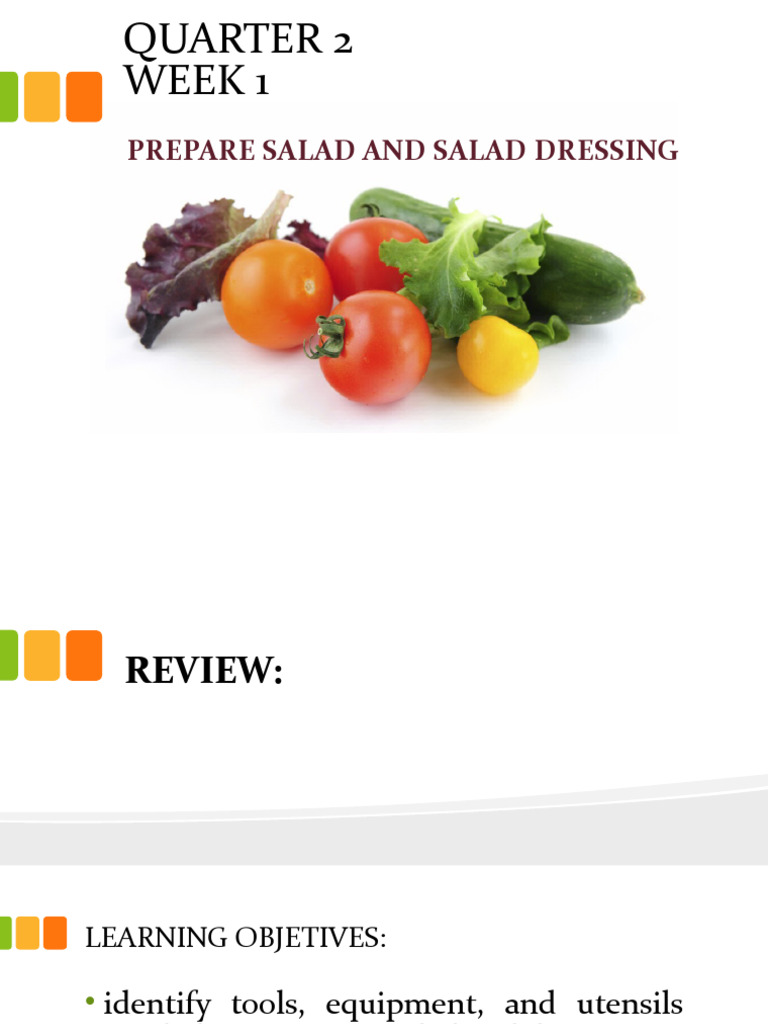 Q2 Week 1 | PDF | Cooking | Food And Drink