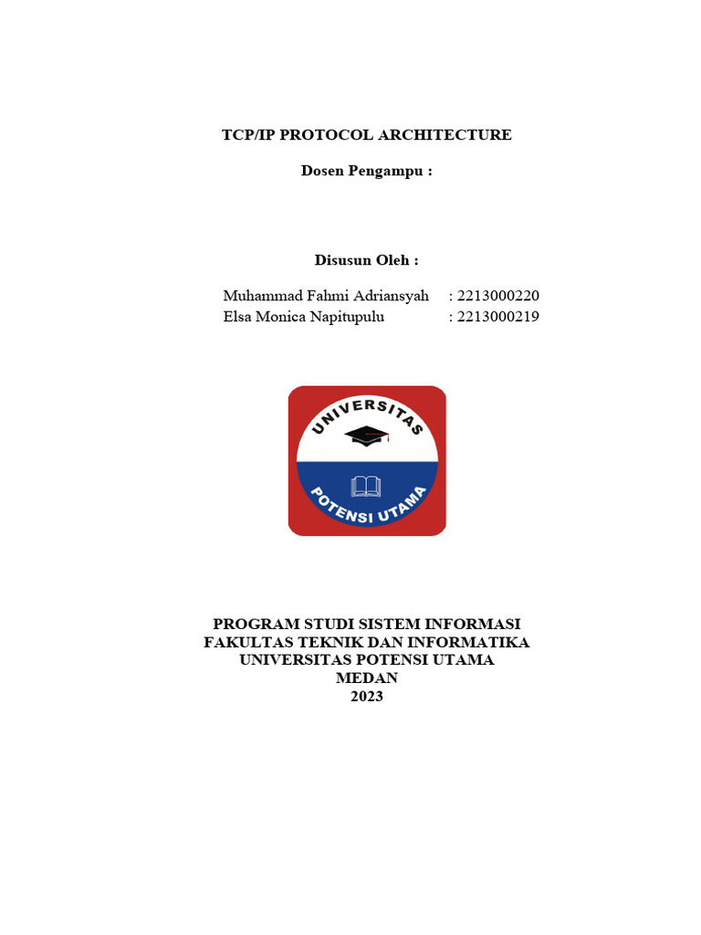 Tcpip Protocol Architecture Pdf