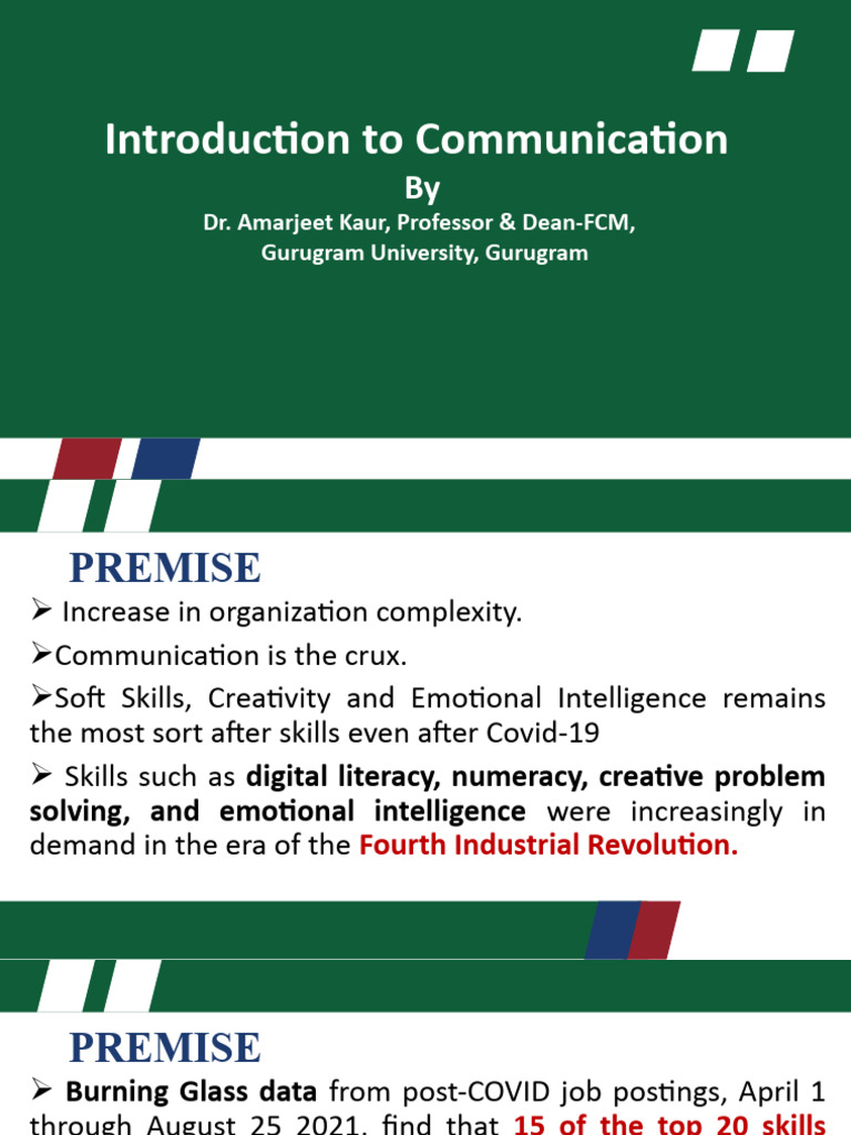 Intro Communication PartI | PDF | Communication | Feeling
