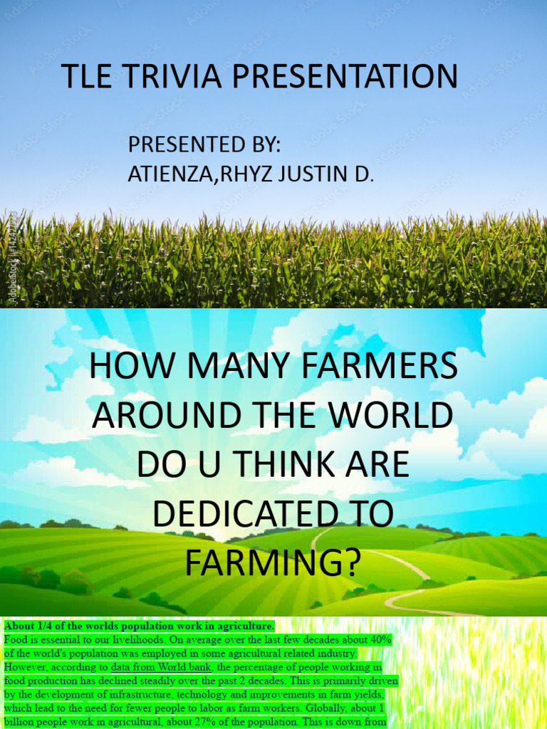 Tle Trivia Presentation: Presented By: Atienza, Rhyz Justin D | PDF ...