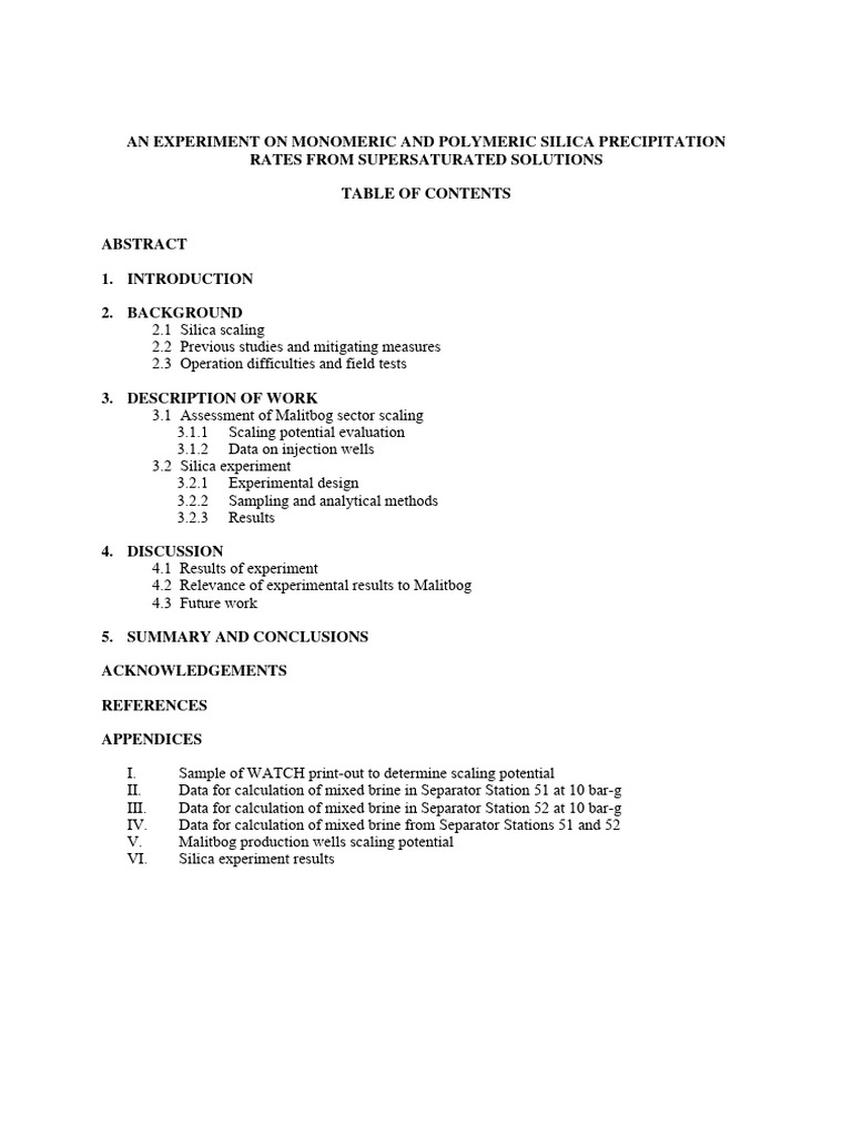 UNU-GTP Report | PDF | Silicon Dioxide | Solubility
