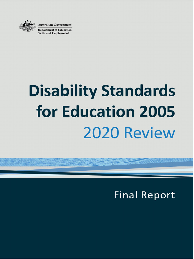 Final Report - 2020 Review of the Disability Standards for Education ...