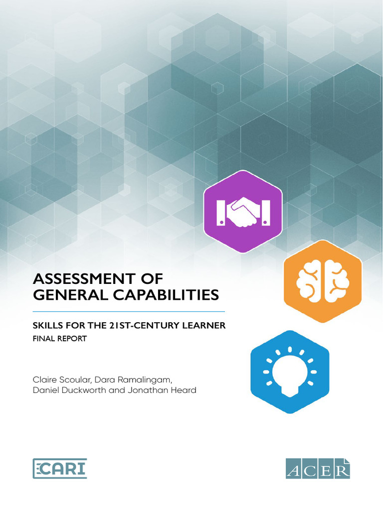 Assessment of General Capabilities - Skills For The 21st-Century L ...