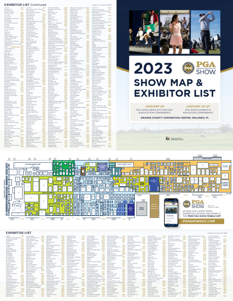 PGA Show Onsite Map | PDF