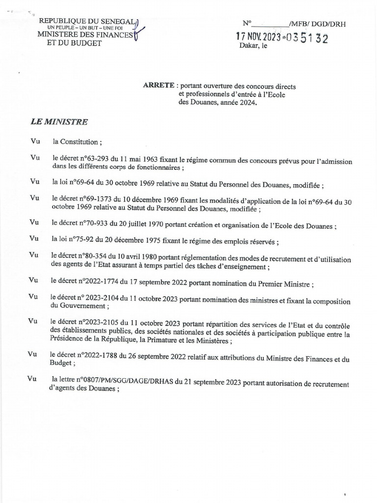 Concours Douanes 2024 - Copie | PDF