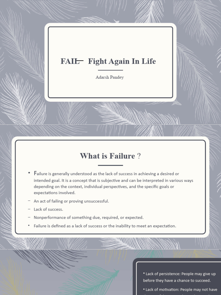 Understanding and Overcoming Failure | PDF