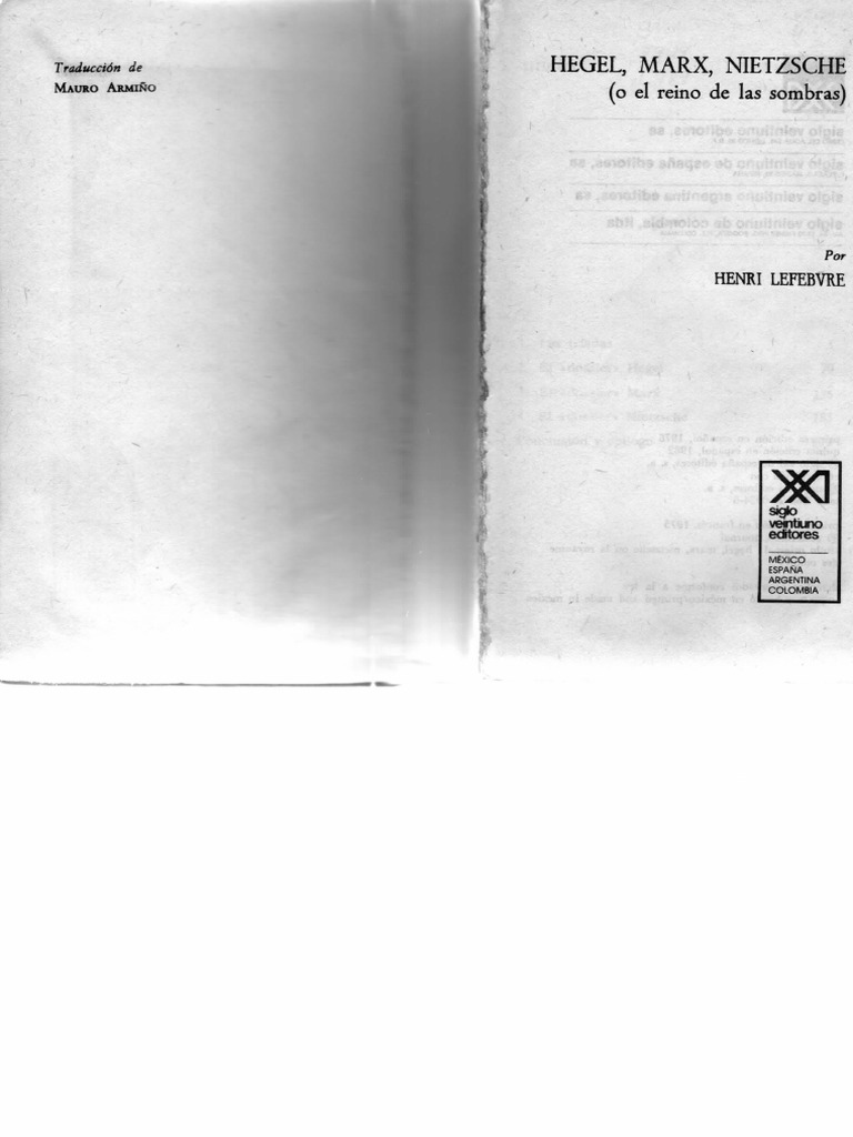 Hegel Marx Nietzsche | PDF