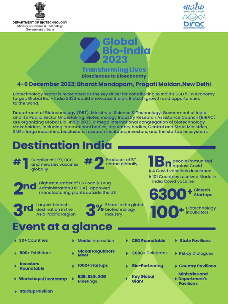 GBI Leaflet English | PDF | Biotechnology | Economies