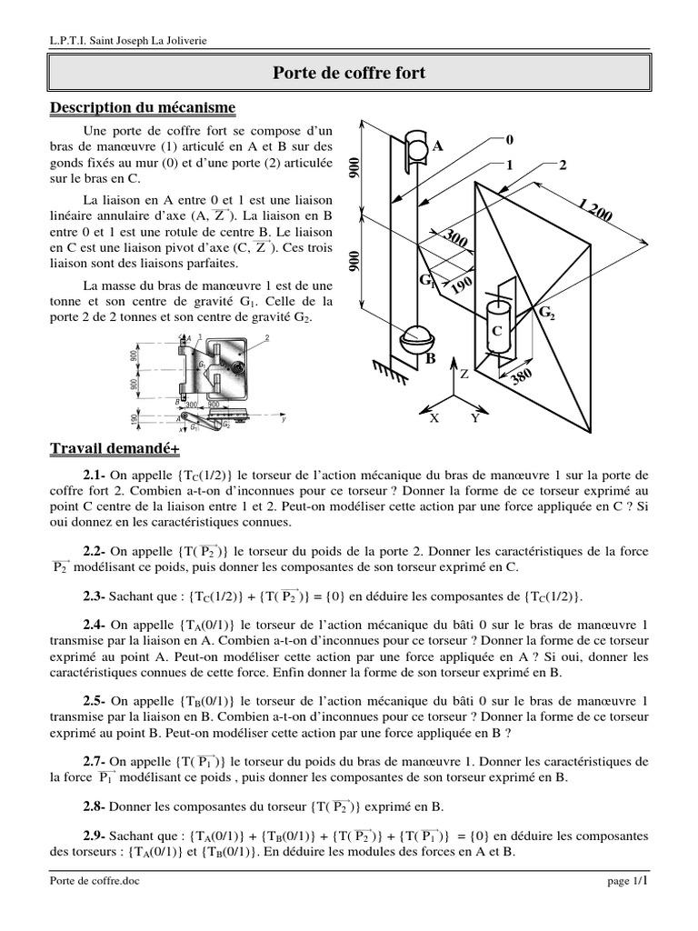 Mécanisme de porte de coffre fort | PDF | Géométrie euclidienne | Euclide