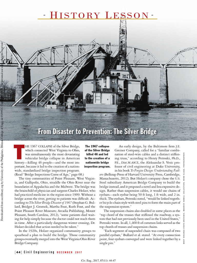 The Silver Bridge | PDF | Bridge | Civil Engineering