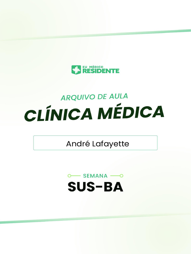 Semana Da Aprovacao Sus-ba - Clinica Medica | PDF | Doença de obstrução ...