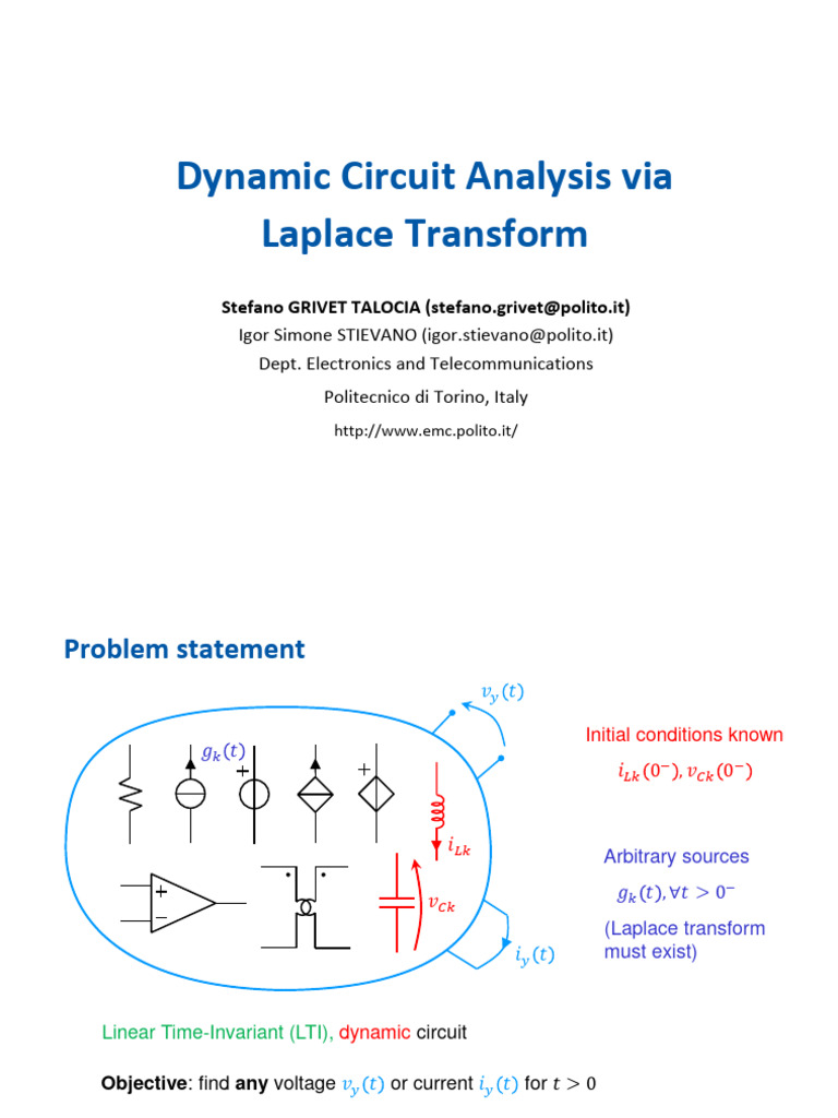 01AUL SG 17d SymbolicCircuitAnalysis | PDF | Laplace Transform | Electrical Network