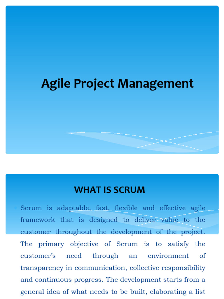 APM4 | PDF | Scrum (Software Development) | Software Development
