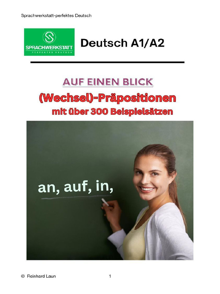 A1-A2 Präpositionen | PDF