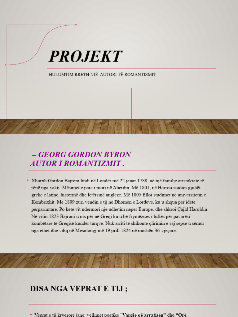 Projekt Letërsi | PDF