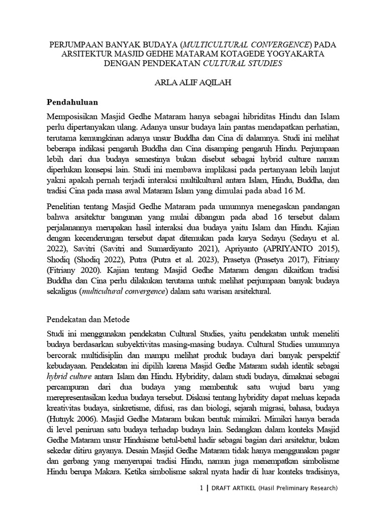 Contoh Hasil Miniriset Masjid GM | PDF | Agama & Spiritualitas