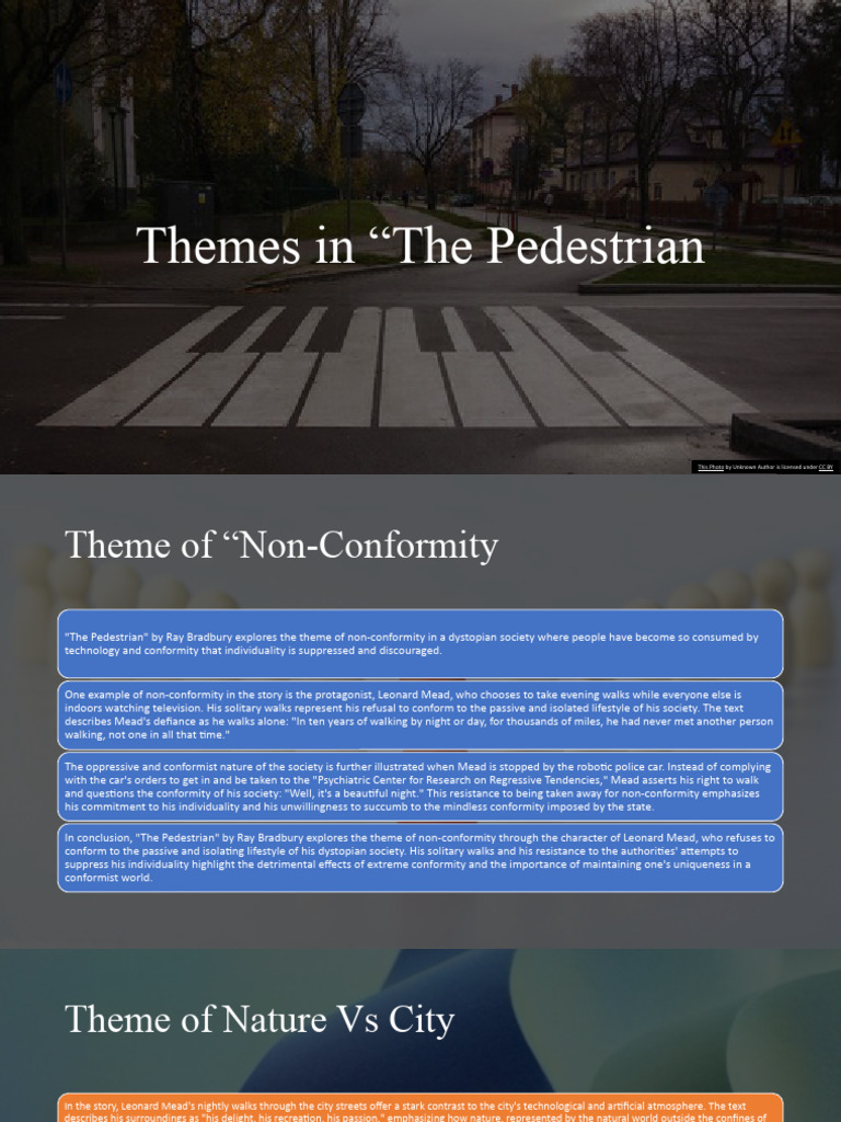 Themes in Ray Bradbury's "The Pedestrian" | PDF | Dystopia | Social ...
