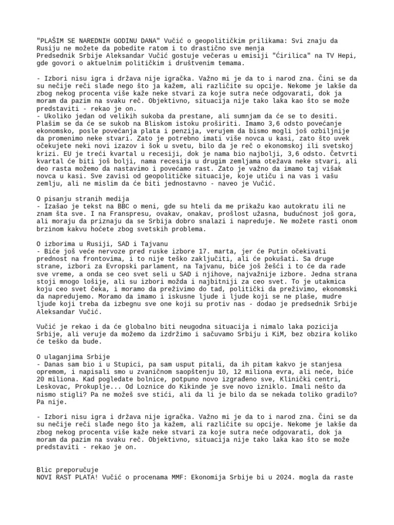 Vucic | PDF Vucic | PDF