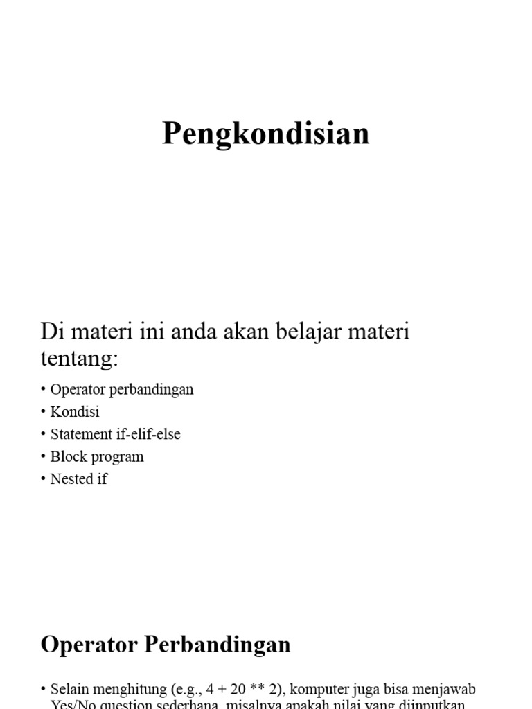 Pertemuan #5 | PDF