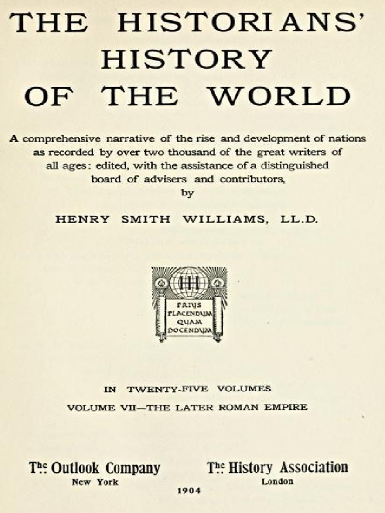 The Historians' History of The World in Twenty Five Volumes Volume 7 ...