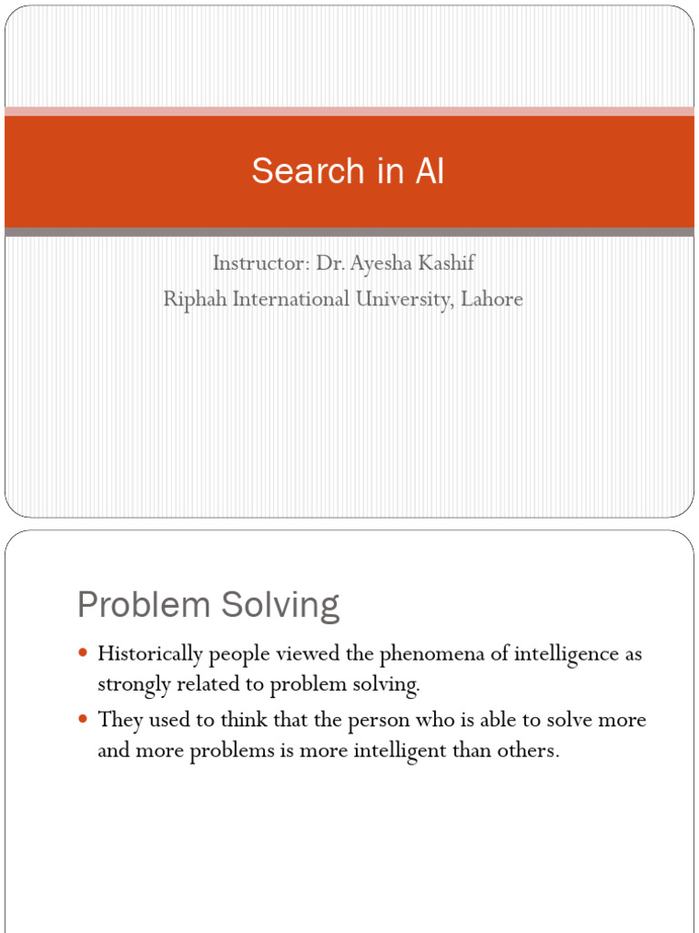 W3-Problem Representation and Searches | PDF | Mathematical Optimization | Algorithms