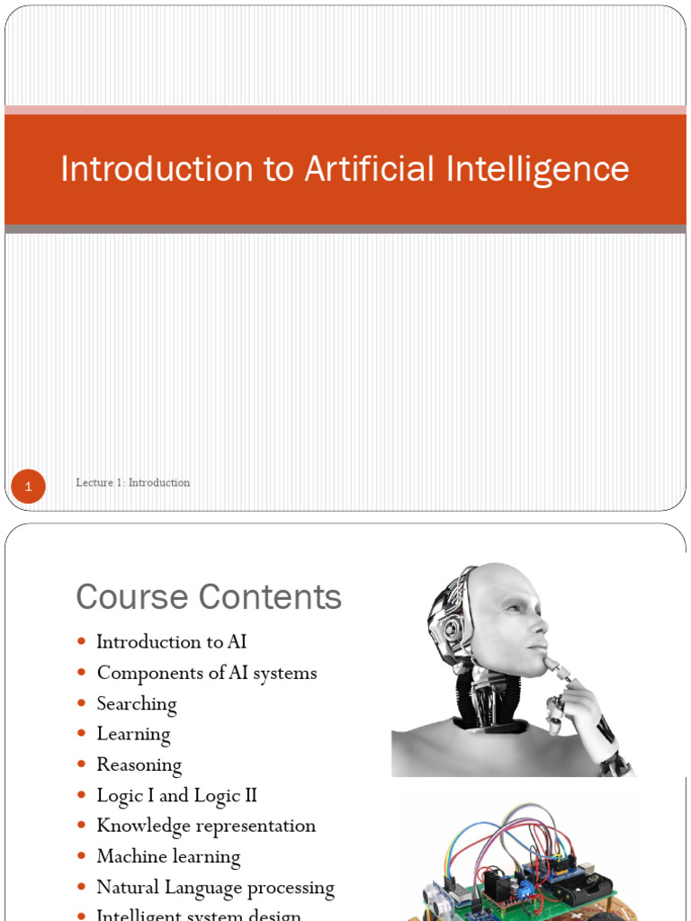 W1-Introduction to Artificial Intelligence | PDF | Artificial ...