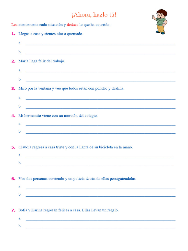 Inferencias para Niños: Ejemplos Prácticos | PDF