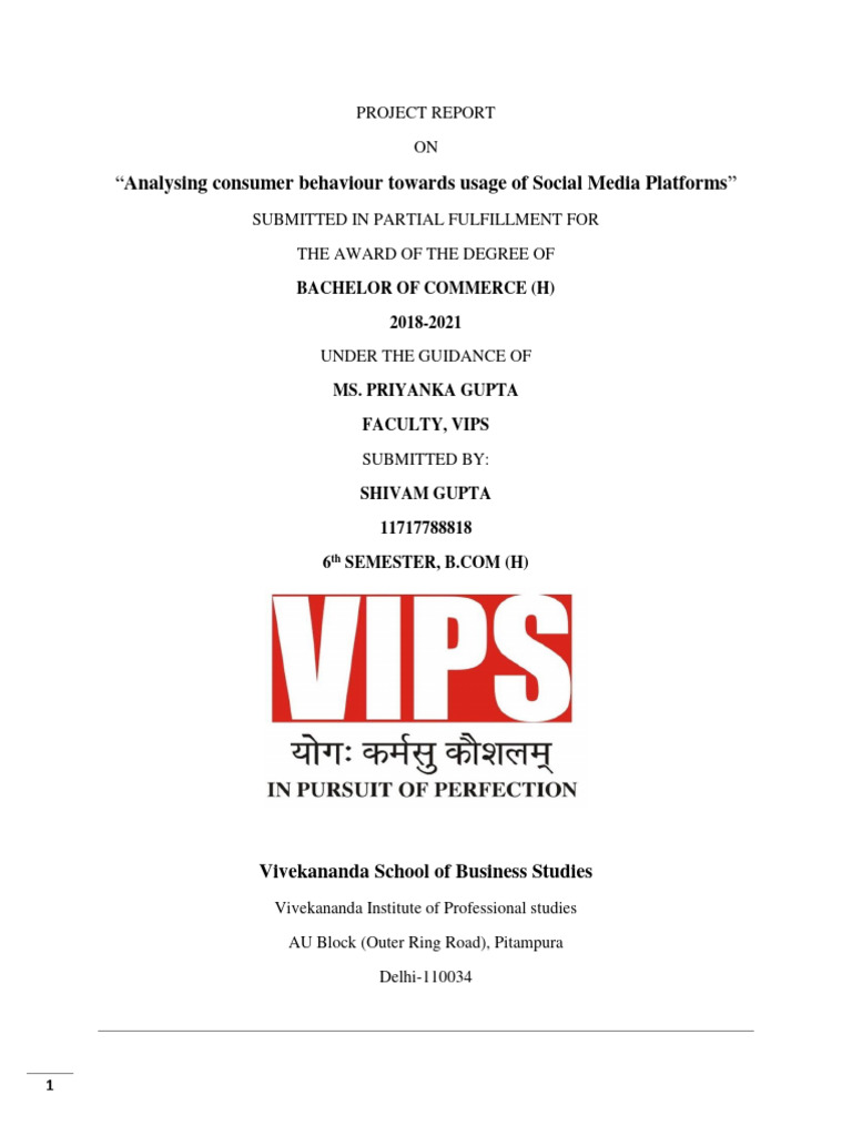Shivam Gupta - 1171788818 - Project Report | PDF | Snapchat | Social Networking Service