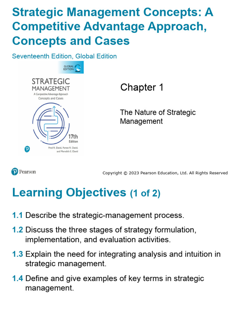 David Strategic Management 17e Accessible PowerPoint 01 | PDF ...