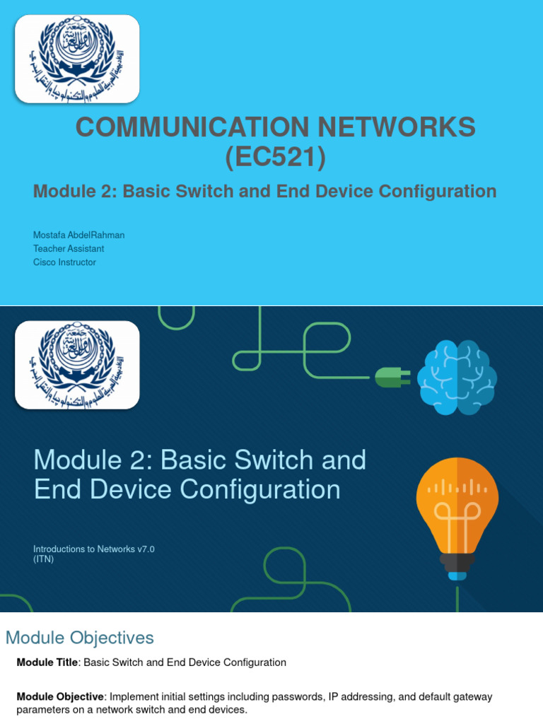 Basic Switch and End Device Configuration | PDF | Ip Address | I Pv6