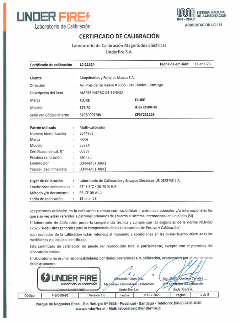 Fluke 376 FC - LC-21624 | PDF