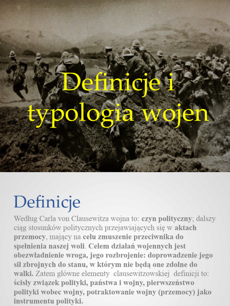 Wojny I Typologia | PDF