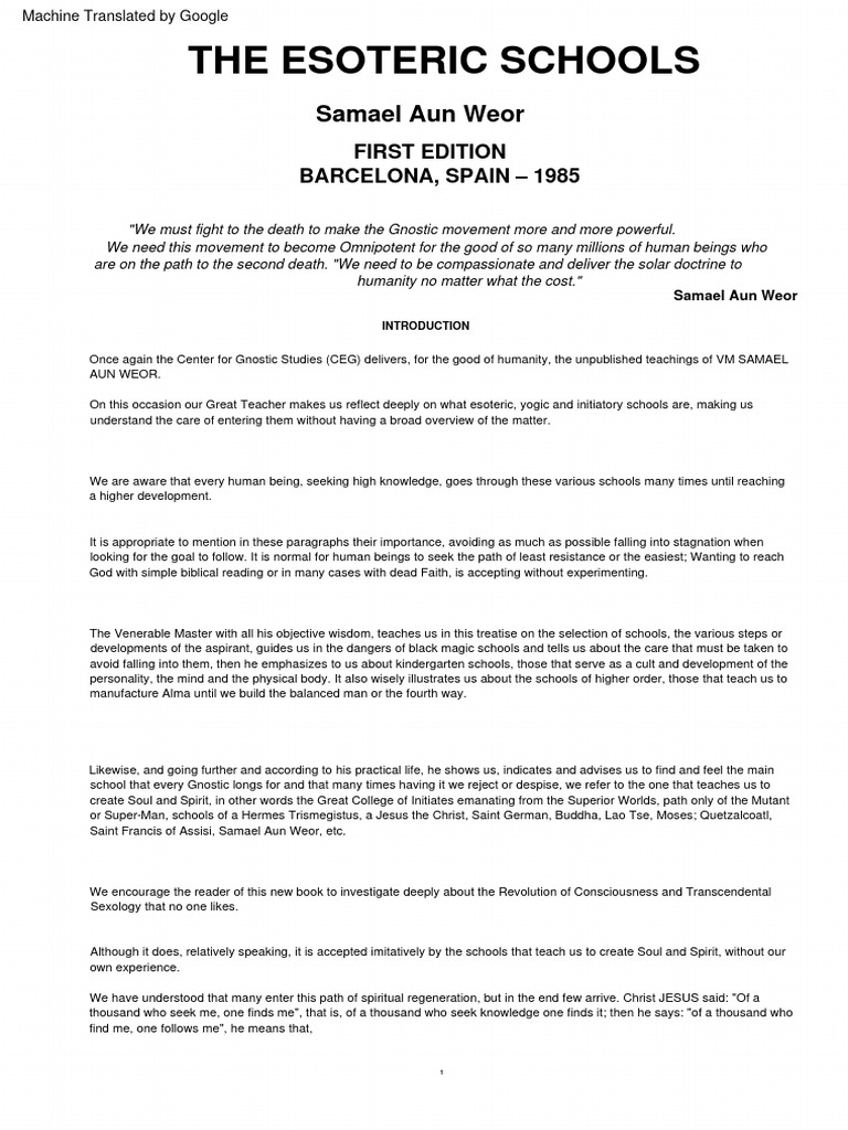 Navigating Esoteric Schools of Gnosis | PDF | Soul | Gnosis