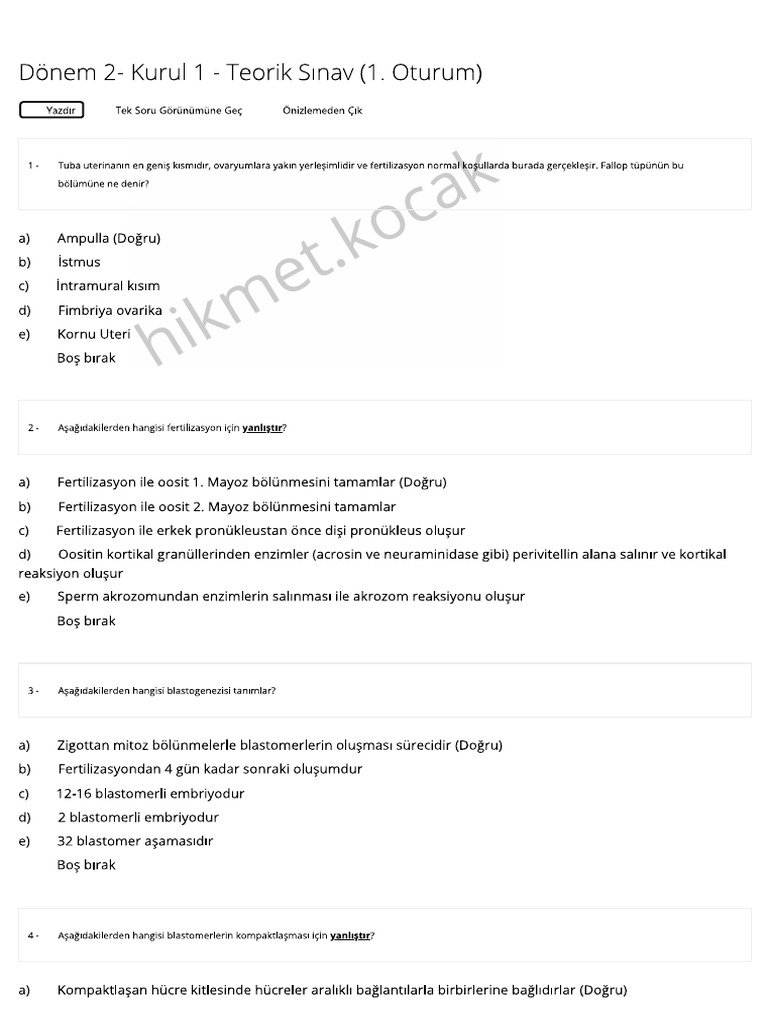 2020-2021 2.dönem 1.komite (Lokomotor Sistem) 1.oturum | PDF