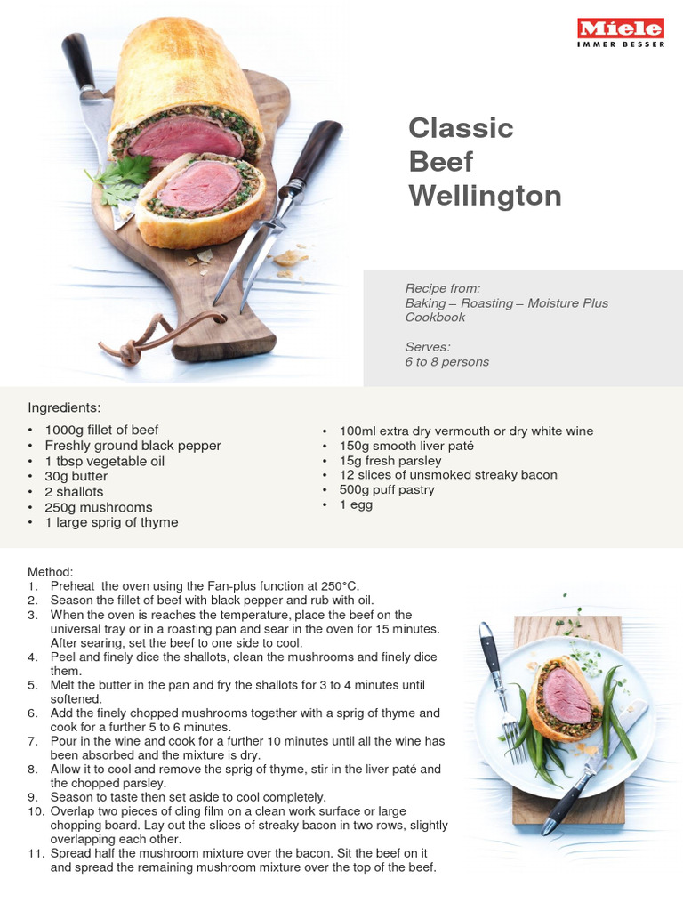 Beef_Wellington | PDF | Baking | Roasting