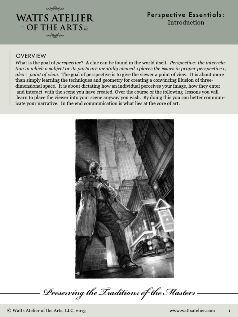 1.perspective Essentials Introduction Workbook | PDF | Perspective (Graphical) | Geometry