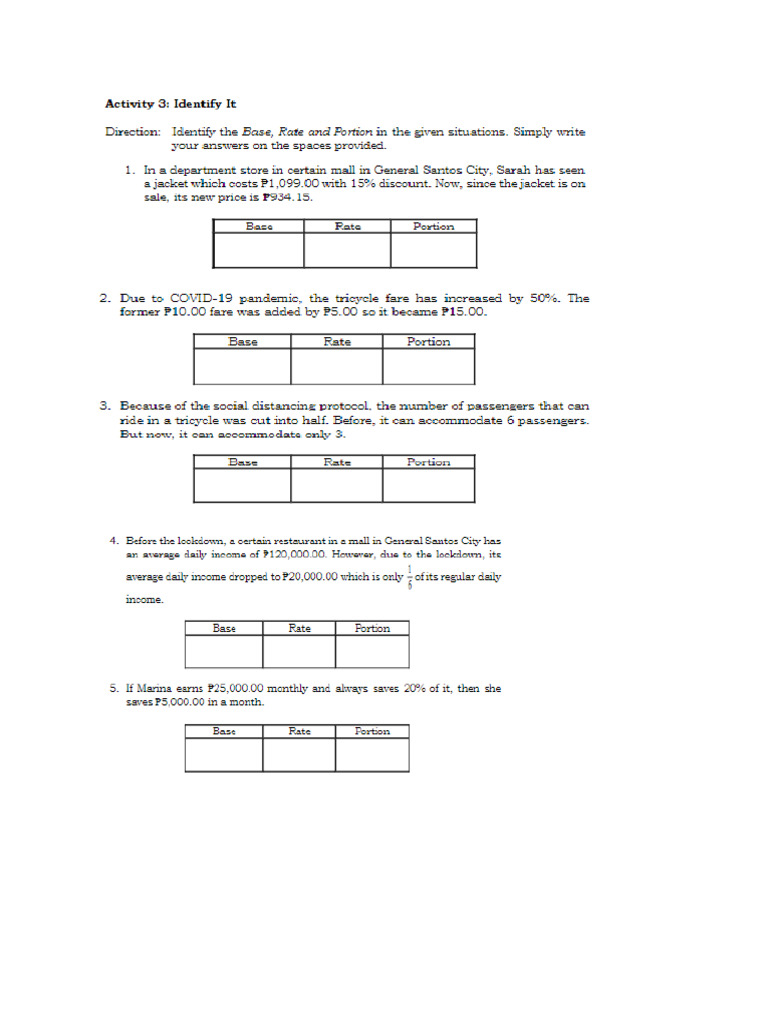 Lesson 2 Activities | PDF