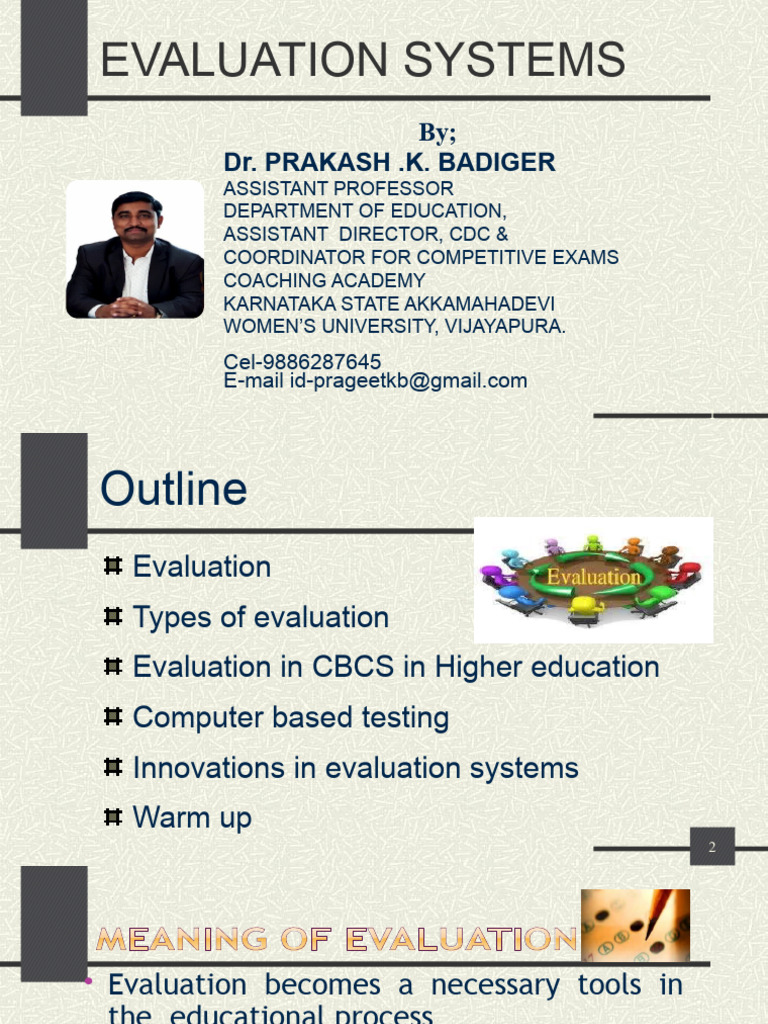 04 Evaluation Systems | PDF | Educational Assessment | Course Credit