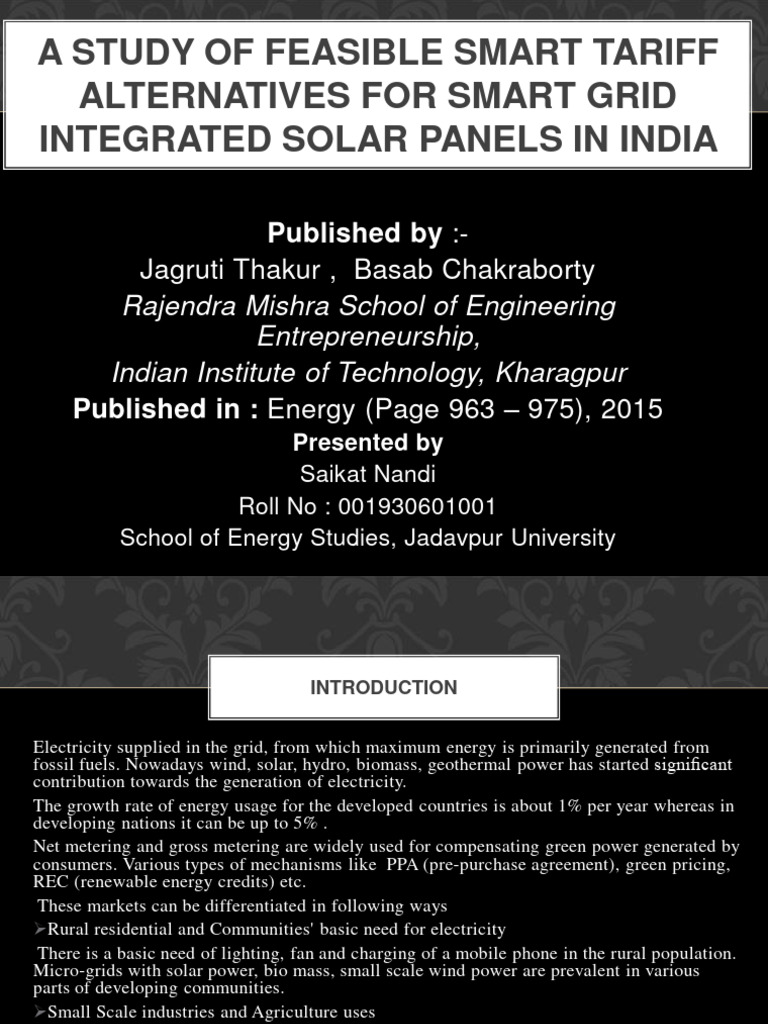 Presentation On Smart Grid Smart Meter System | PDF | Solar Power ... Presentation On Smart Grid Smart Meter System | PDF | Solar Power ...