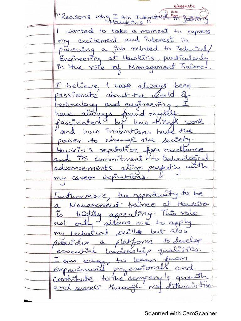 Handwritten note. | PDF