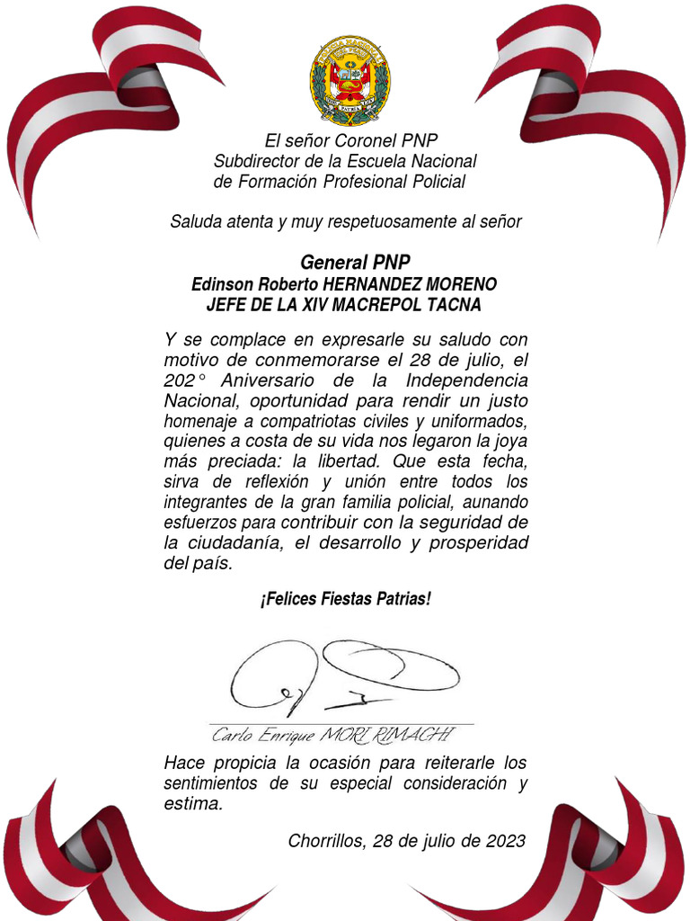 General PNP Edinson Roberto HERNANDEZ MORENO | PDF | Ciencias sociales