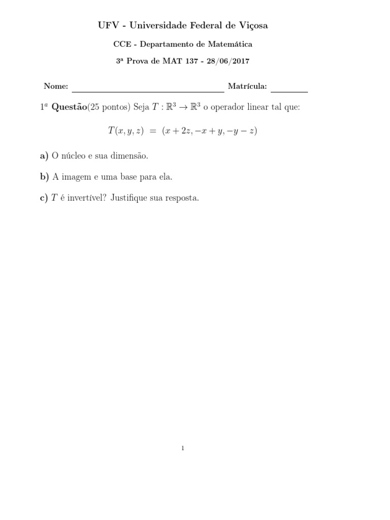 P3-Prova Antiga | PDF