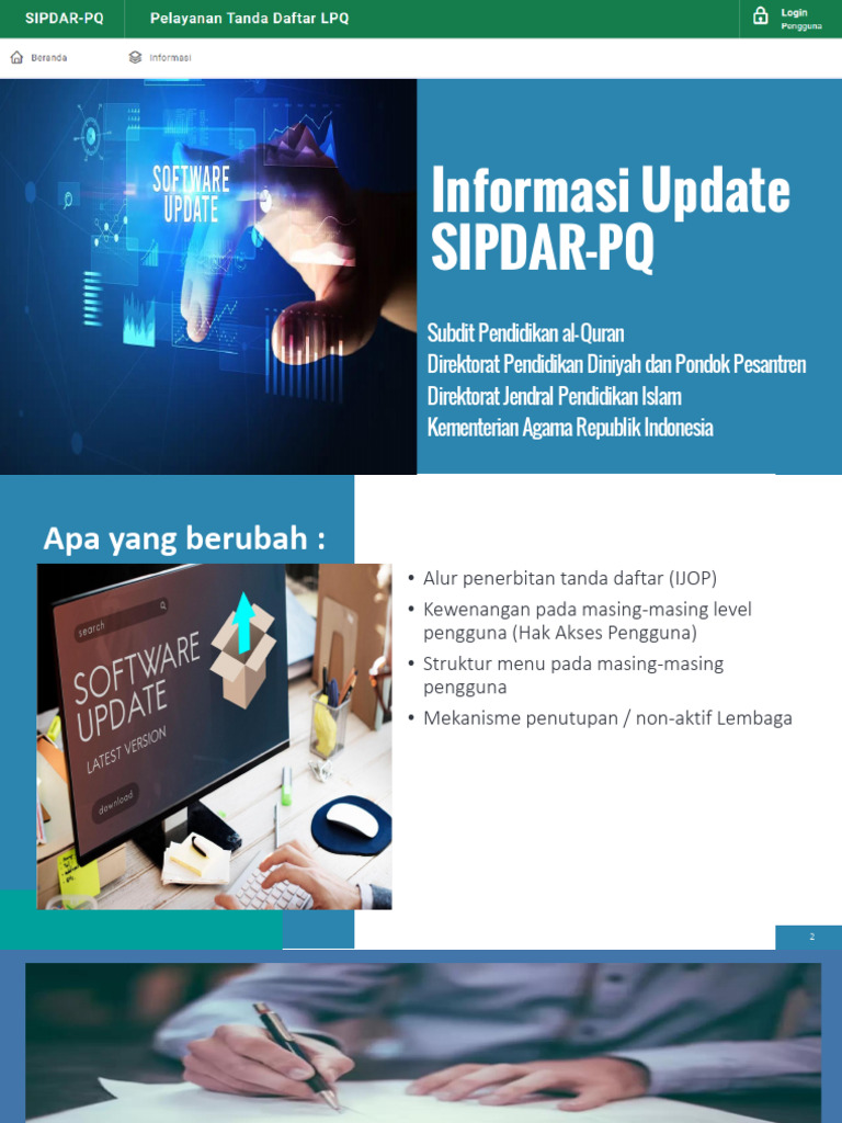 Informasi Update SIPDAR-PQ | PDF | Komputer