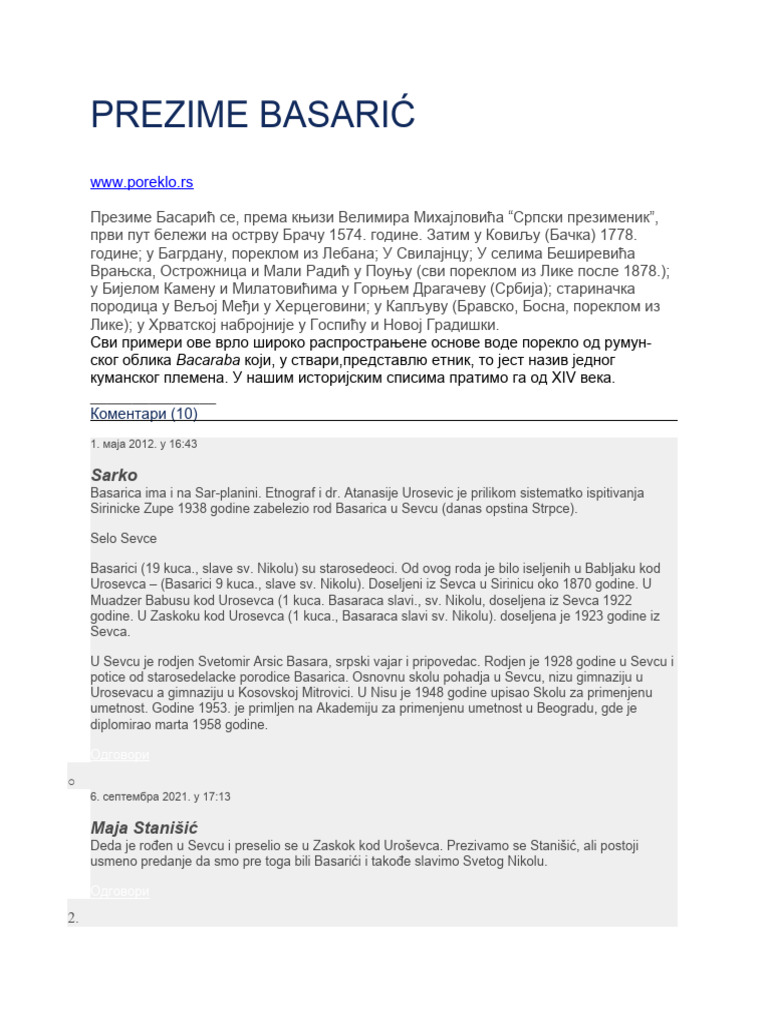 Esad Medar - Prezime Basarić | PDF