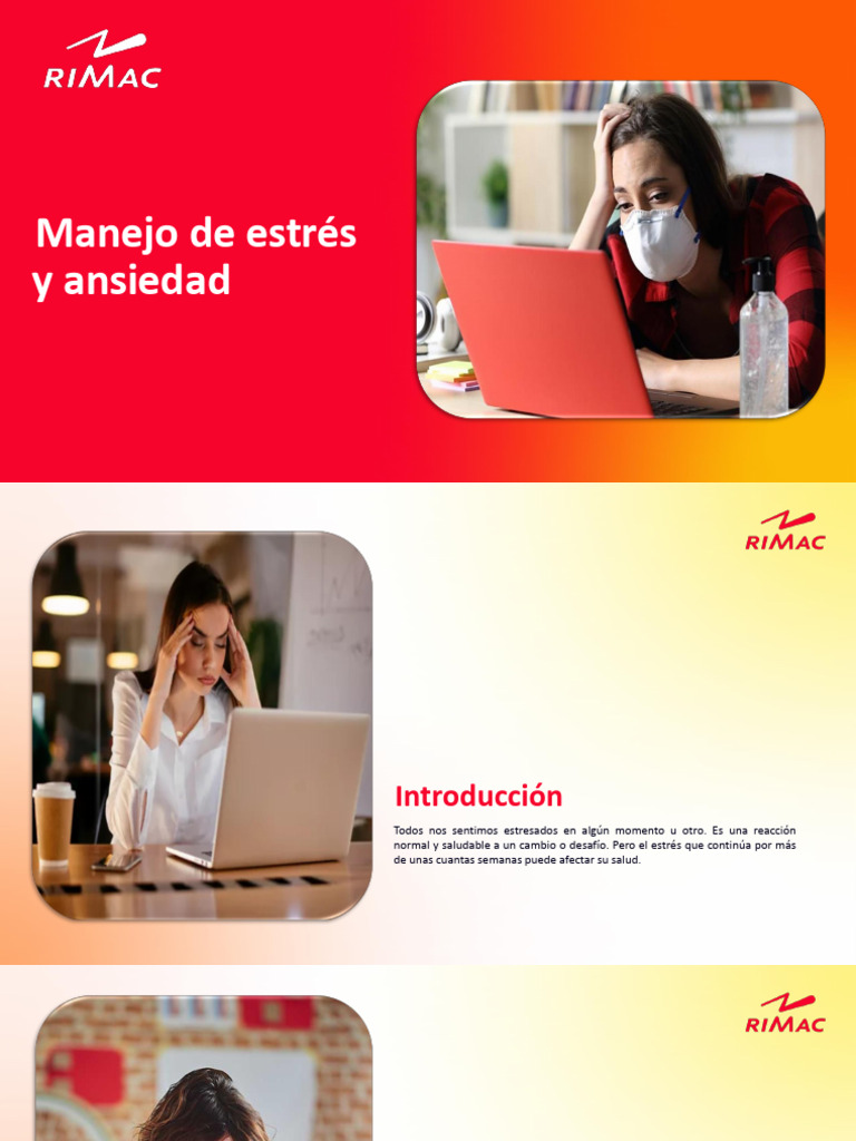 Manejo Estres - Rimac 2023 | Descargar gratis PDF | Estrés (biología) | Ansiedad