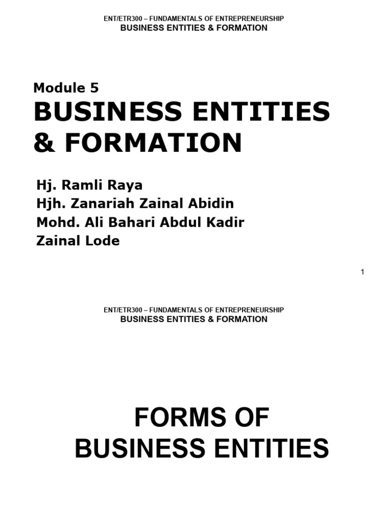 ENT300 Module05 | PDF | Franchising | Partnership