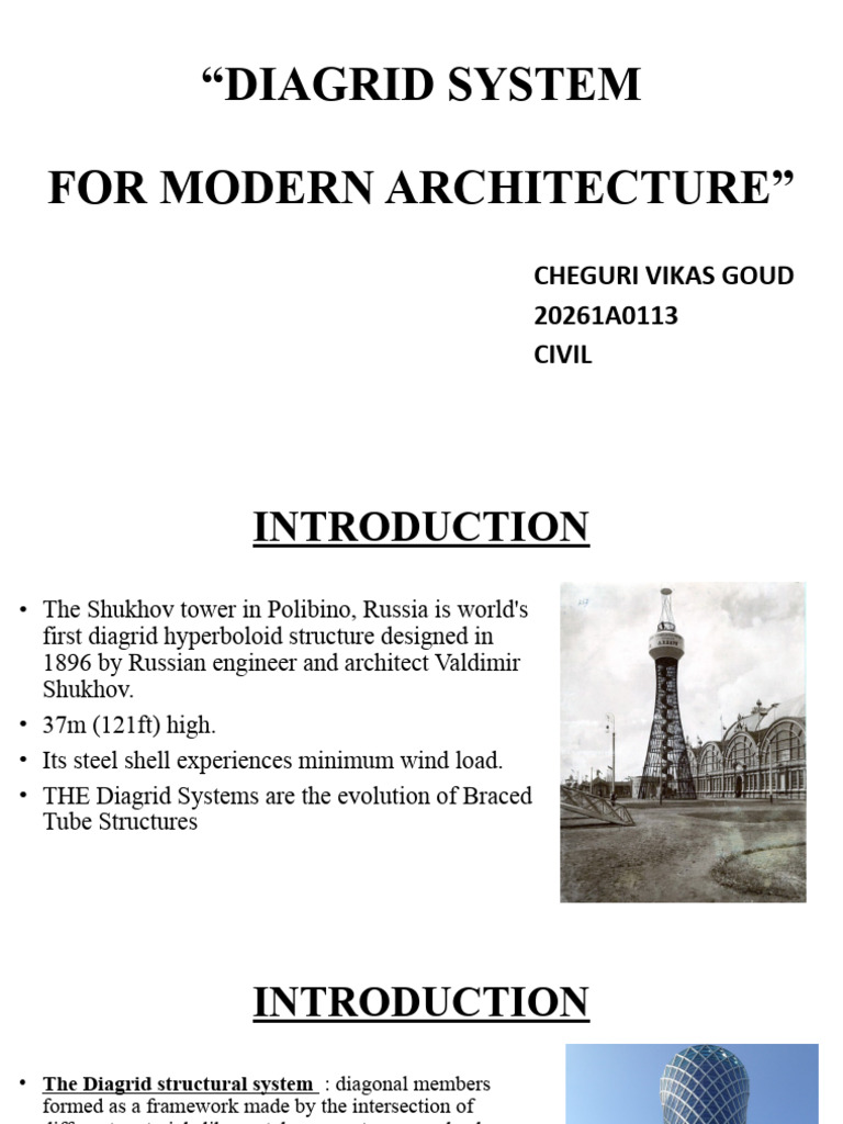 Diagrid Systems in Modern Architecture | PDF | Beam (Structure) | Real ...